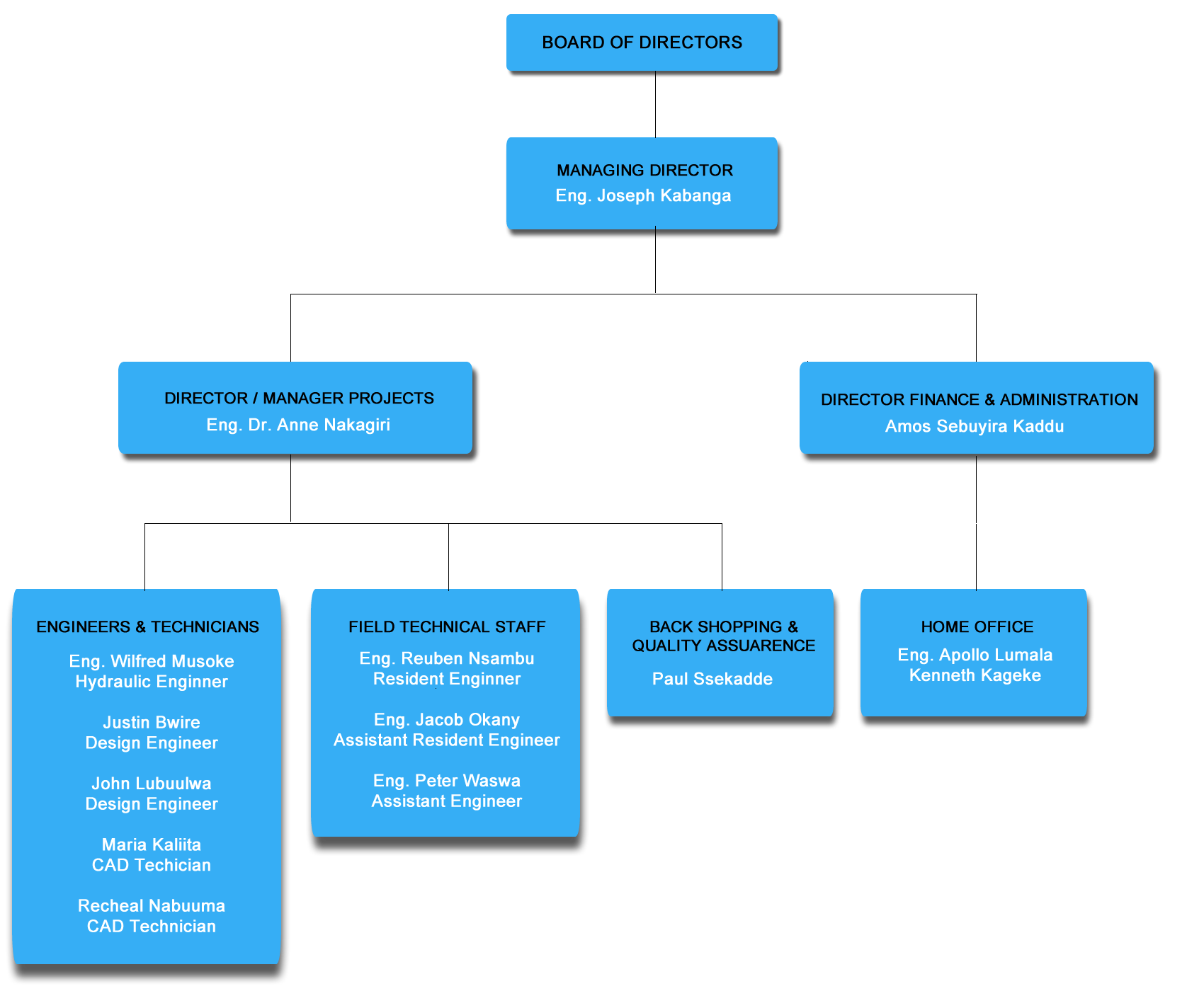 Organogram – Alliance Consultants Ltd – building, lands construction ...